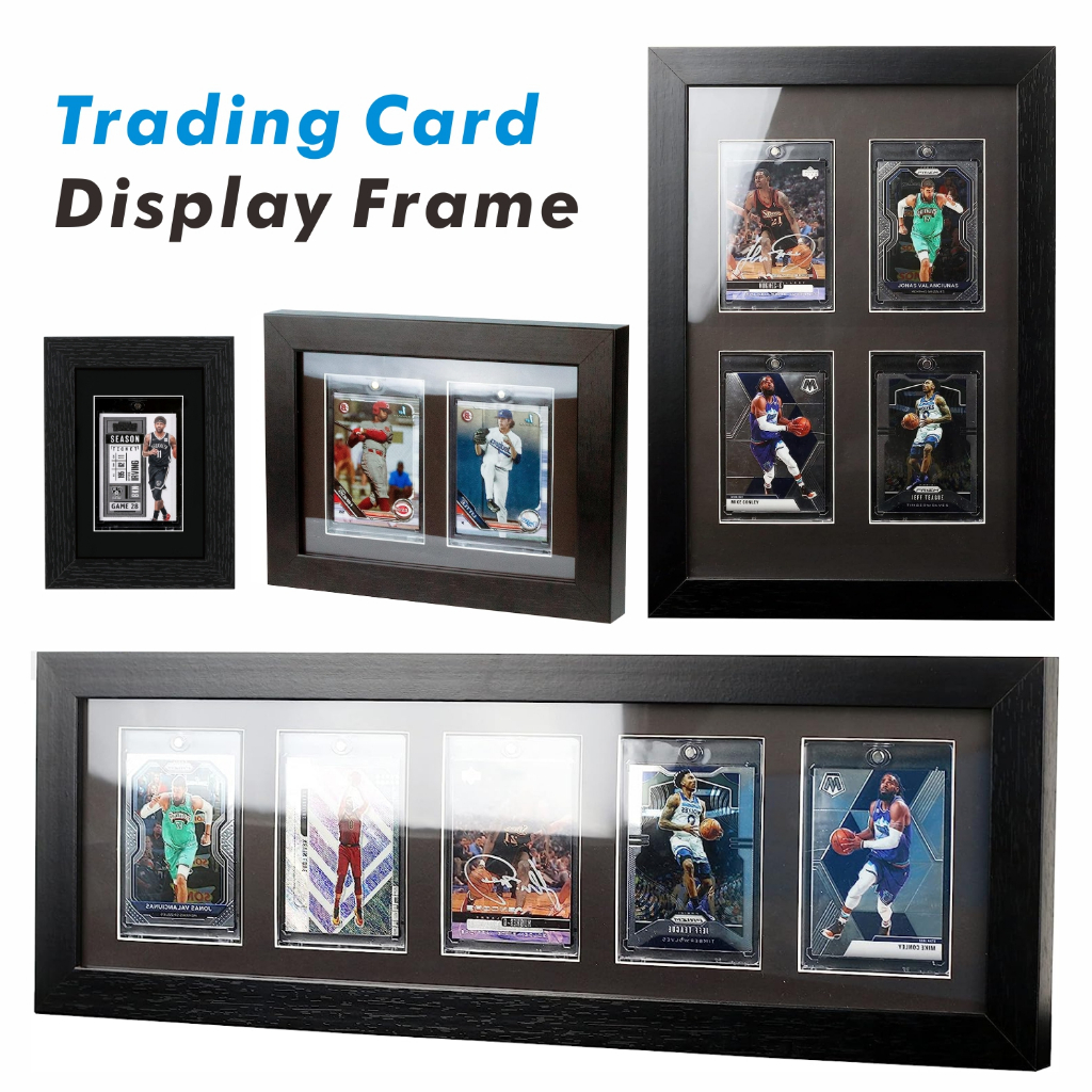 Trading Card Display Frame - Wall Mount Baseball Card Display Case for ...