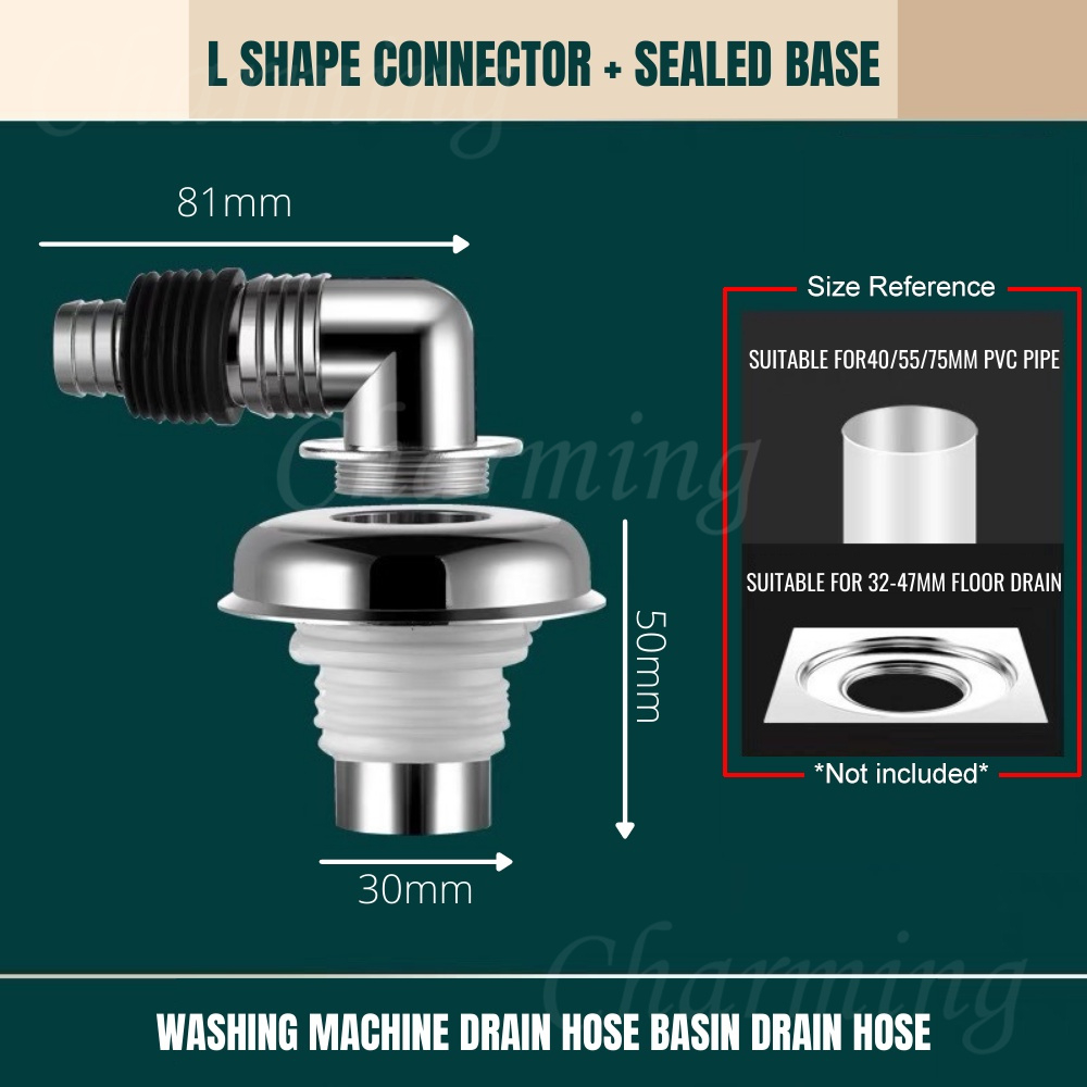 Washing Machine Floor Drainage Universal Waste Drain Pipe / Tube /Floor ...