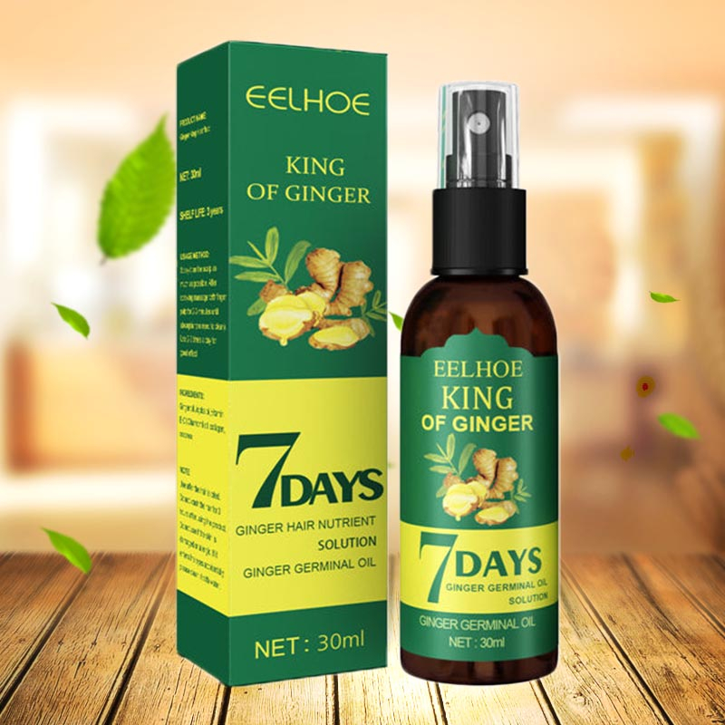 7 Days Ginger Hair Growth Spray Hair Care Essential Oil Nourishing ...