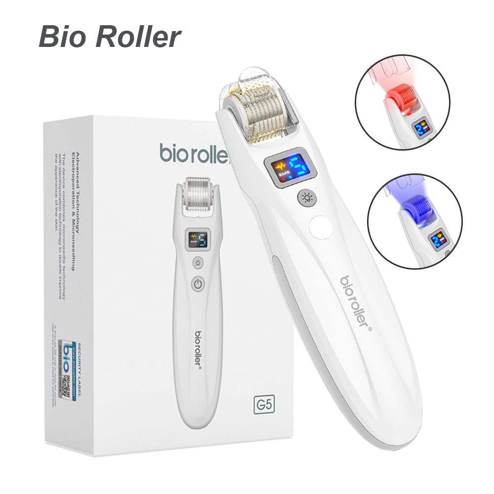 Bio Roller G5 Microcurrent Microneedling Roller Led Light Therapy ...
