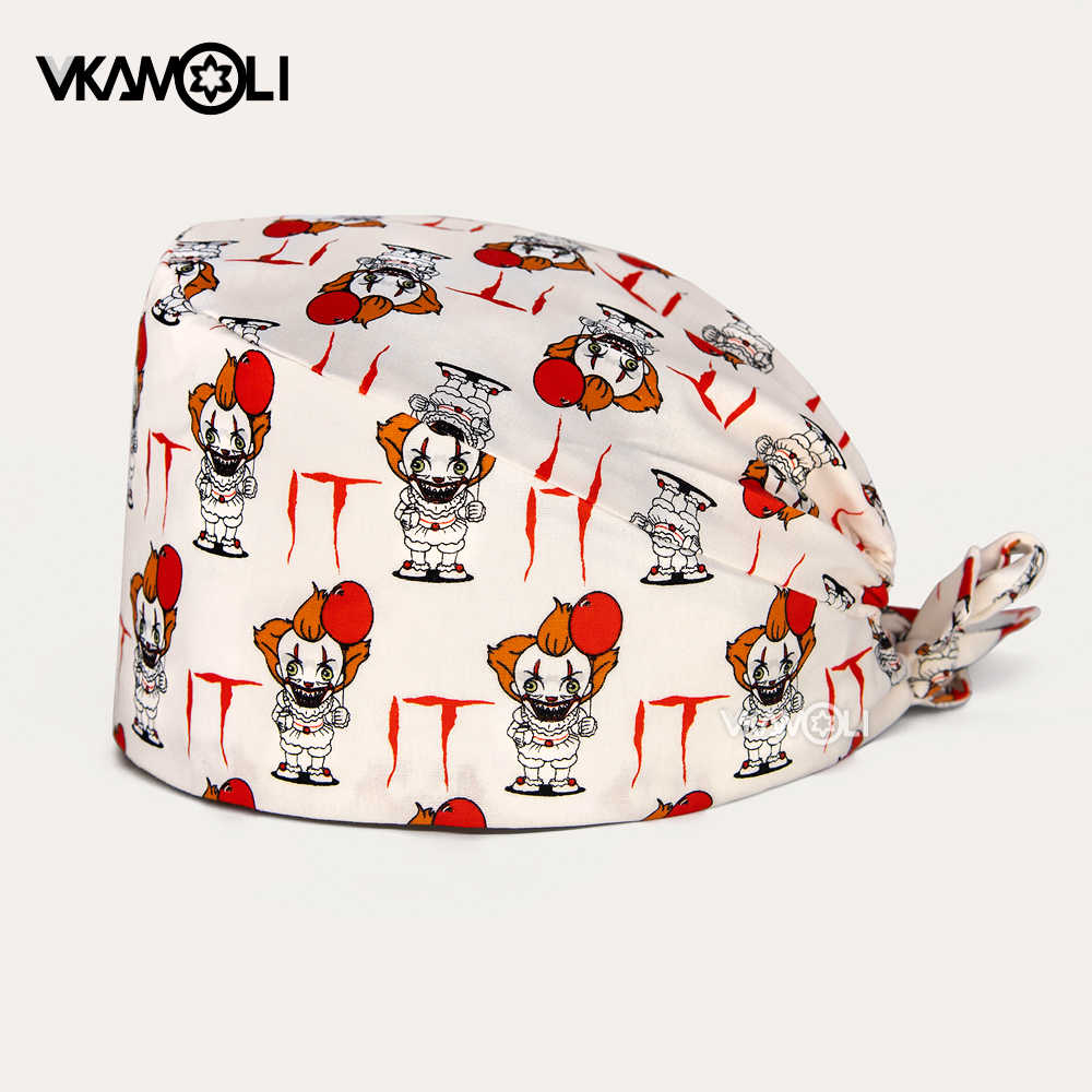 cute Joker the print Medical Scrubs cap Doctors Surgical cap Nurse hat ...