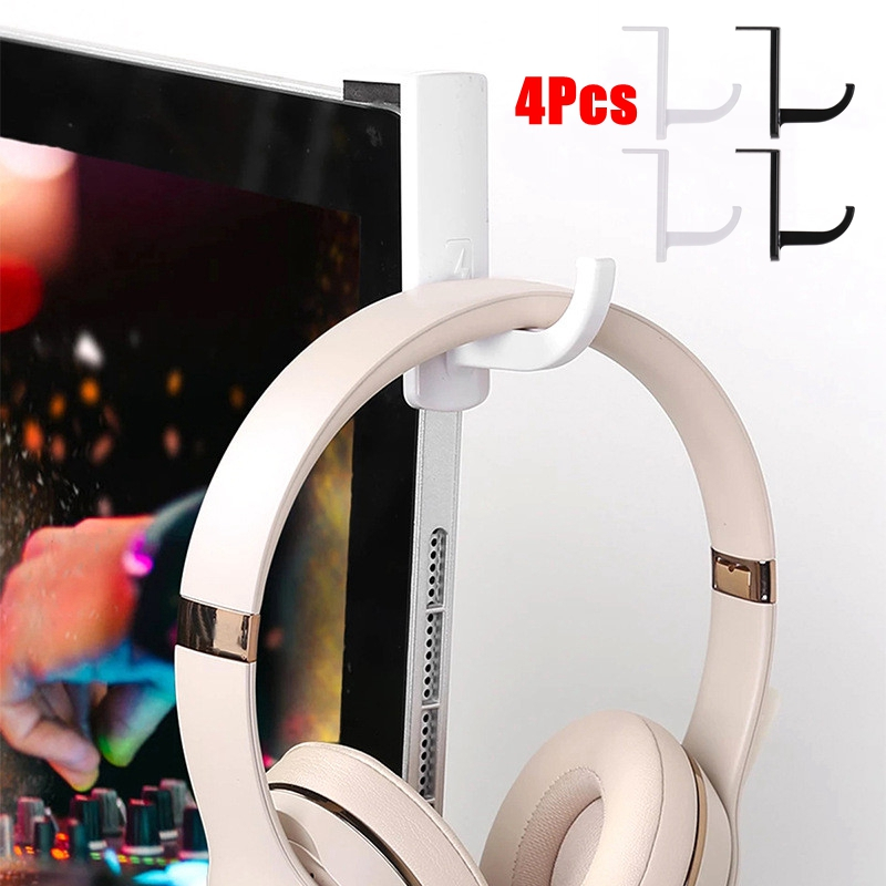 4 pcs Headphone Rack Headset Holder Headphone Hanger Monitor Stand ...