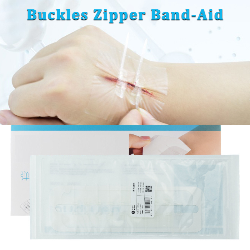 10 Buckles Zipper Tie Wound Closure Patch Hemostatic Patch Wound Fast ...