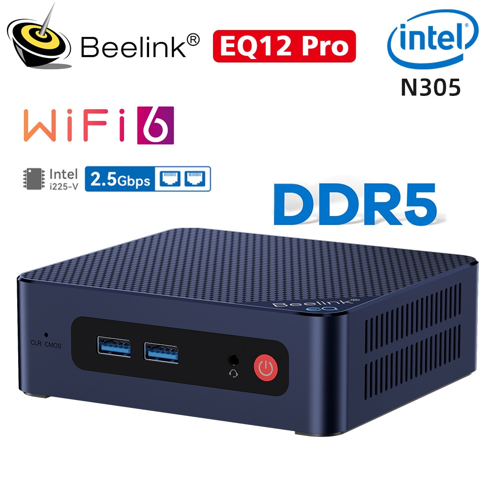Beelink Mini PC EQ12/EQ12 Pro Intel 12th Intel Core N100/N305 Win 11Pro ...