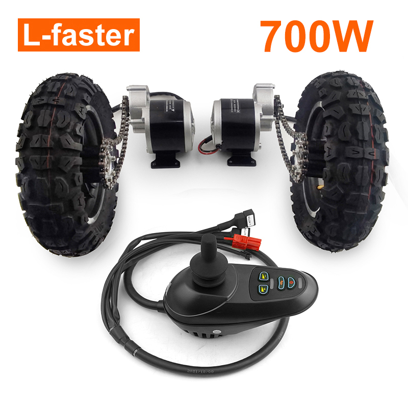 L-faster 350W 10 Inch Dual Drive Inflated Wheel Joystick Electric ...