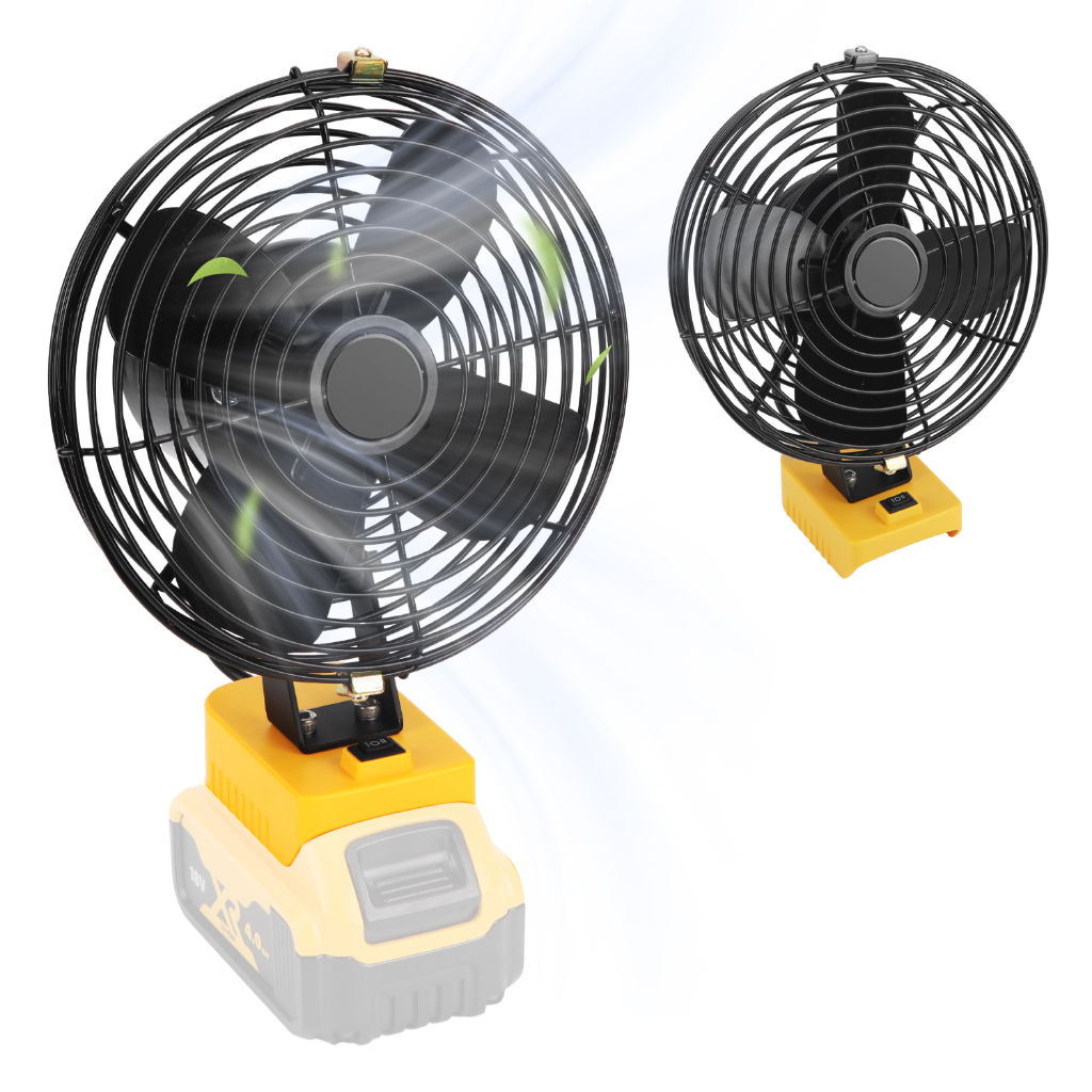 （No battery）Cordless Portable Jobsite Fan for Dewalt 18v 20v Max ...