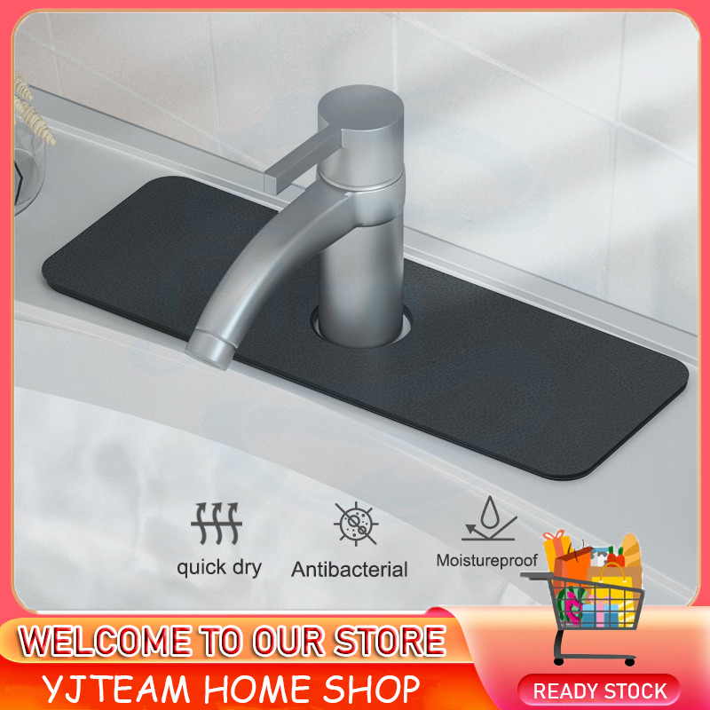 5 Pieces Microfiber Kitchen Faucet Absorbent Pad Water Drying Pads ...