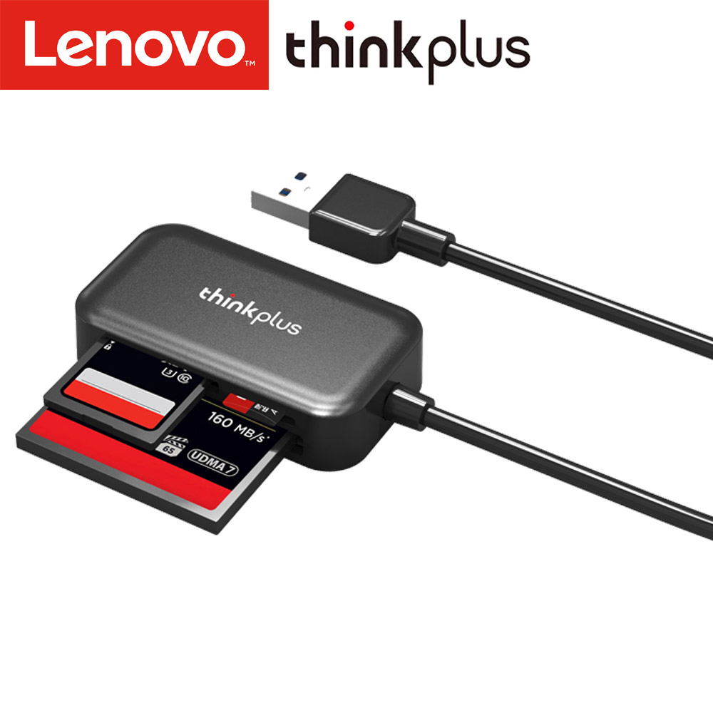 Lenovo Card Reader USB 3.0 3 in 1 SD/TF/CF Card Super Speed(TC102 ...