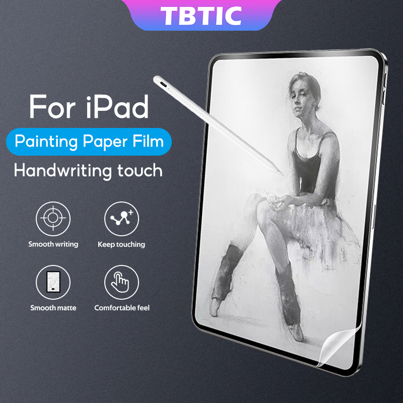 TBTIC Matte Paper Like Screen Protector For iPad 10 2022 9 Air 4 Mini 6 ...