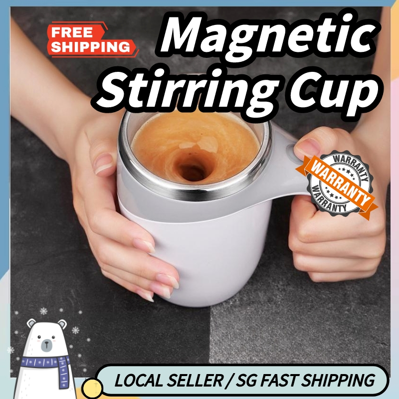 SG Stock Coffee Cup - Rechargeable Self Stirring Mug - Auto Magnetic ...