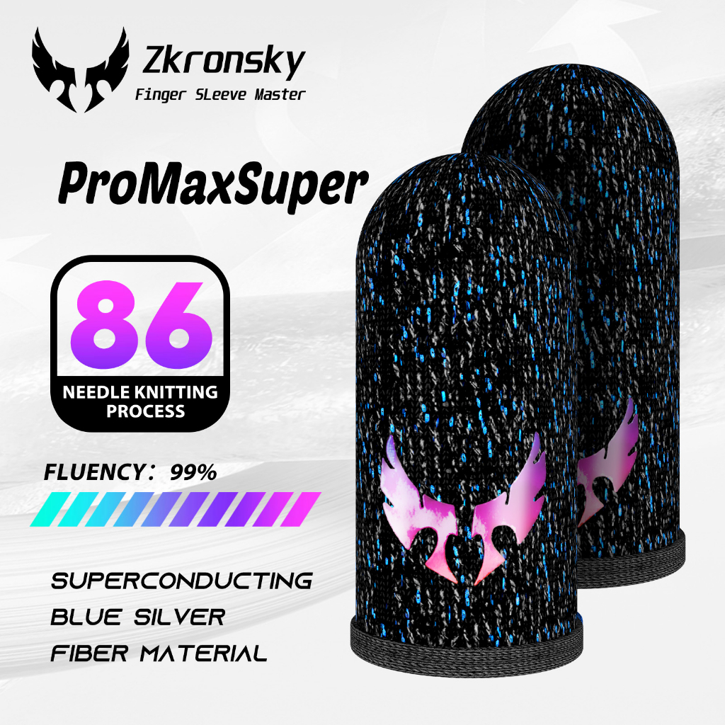 Zkronsky Gaming Finger Sleeve gloves Touch thumb (2PCS) Anti-Sweat PUBG ...