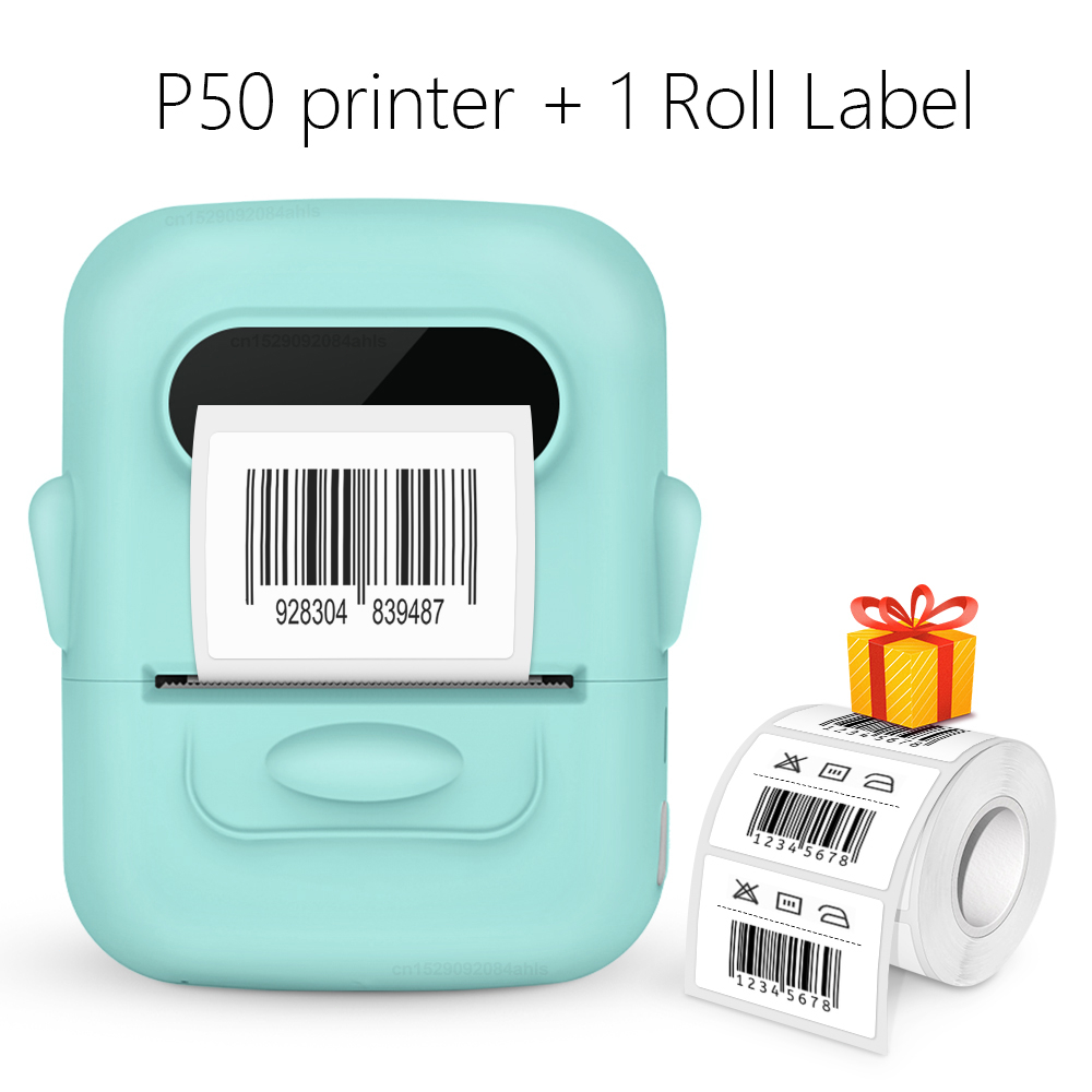 Marklife P50 Thermal Label Printer HD Mini Portable Bluetooth Wireless ...
