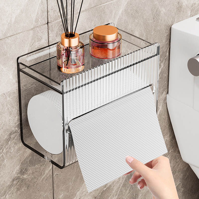 Toilet Tissue Box Household Toilet Paper Box Wall-Mounted Paper Box ...