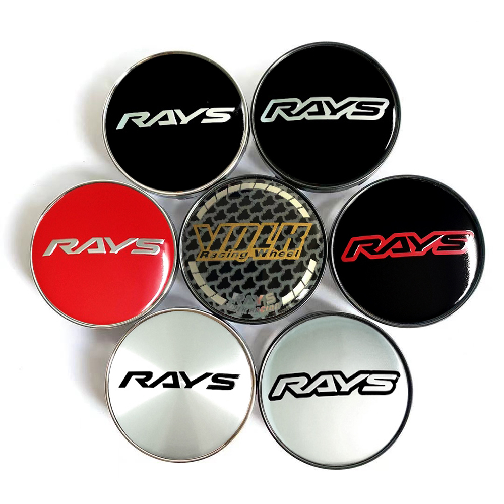 4pcs 60mm Car sport rim wheel cap VOLK RACING RAYS Volk Racing Rays ...