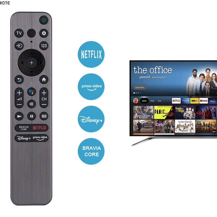 New RMF-TX900U Backlight Voice Remote Control For Sony Smart TV XR ...