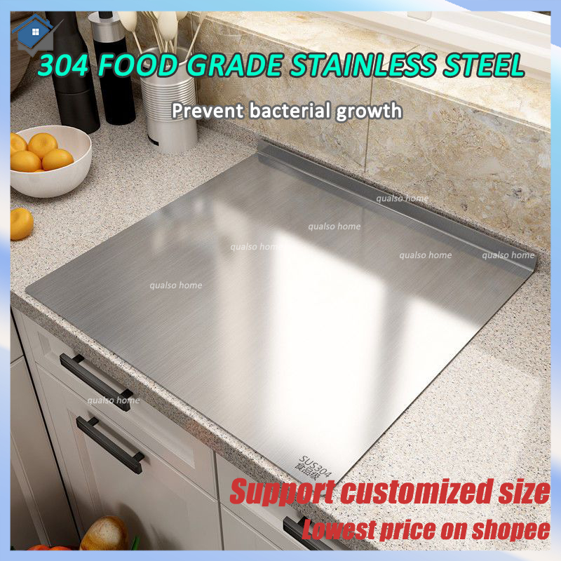 Custom size 304 Stainless Steel Cutting Board chopping board Food Grade ...