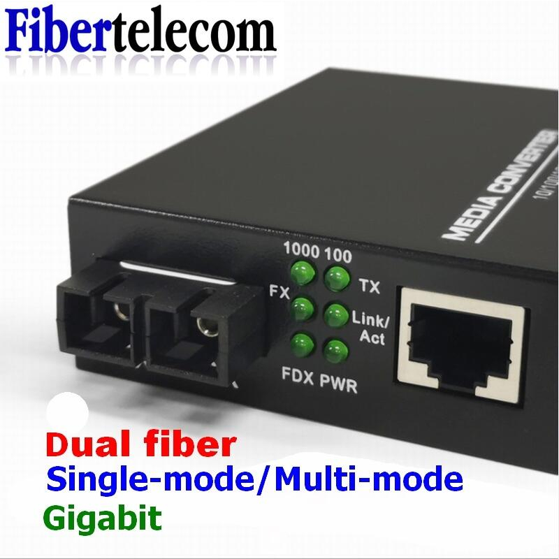 Gigabit Ethernet Fiber Switch Single Mode/ Multiple Mode Dual Fiber 10 ...