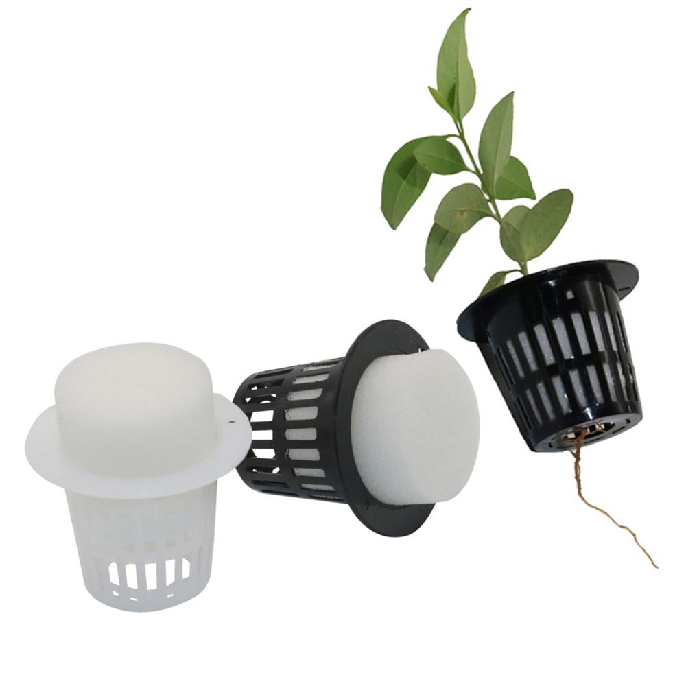 10 Pcs Mesh Pot Basket Hydroponic System Plant Grow Vegetable Seed ...