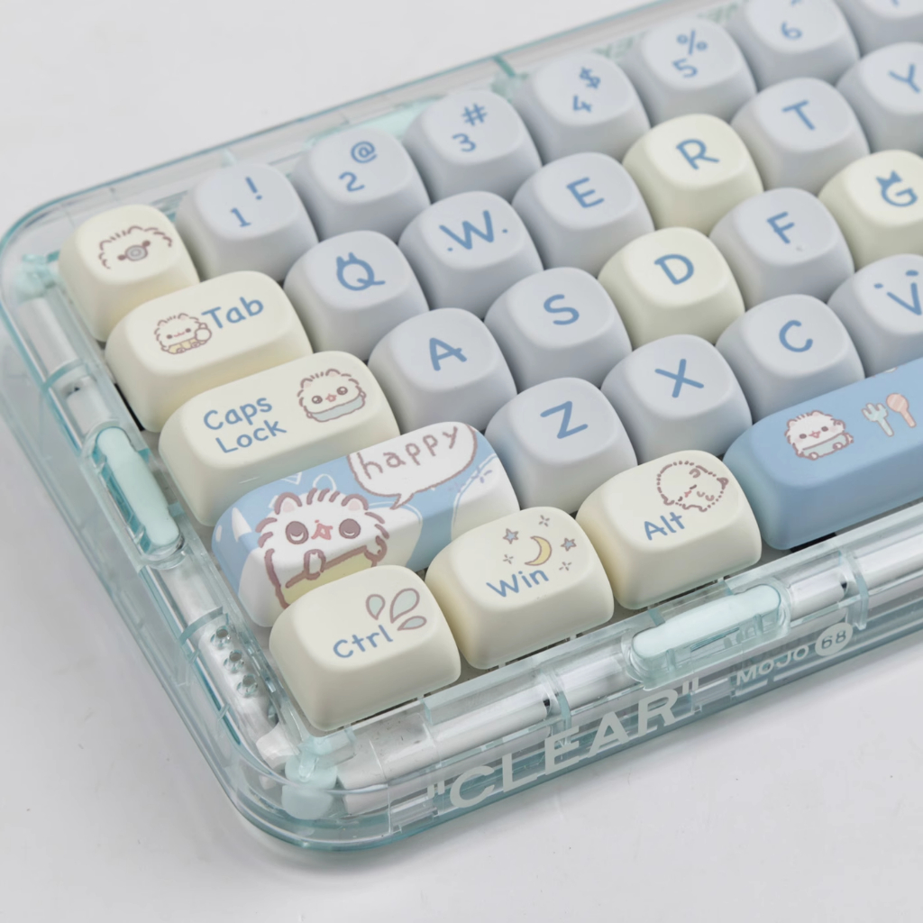 PBT keycaps Pacha dog Meow Meow cute cat Sanrio cute MOA height block ...