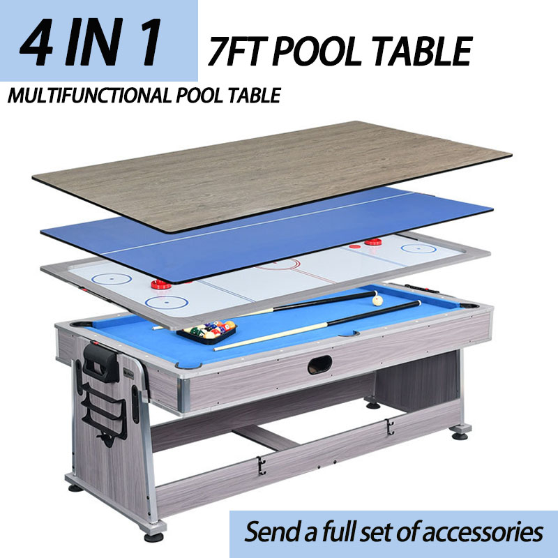 7FT POOL TABLE 4 IN1 BILLIARDS TENNIS TABLE MEETING TABLE | Shopee ...