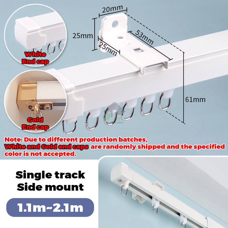 Curtain track rail Curtain rod extendable Adjustable Curtain Track ...