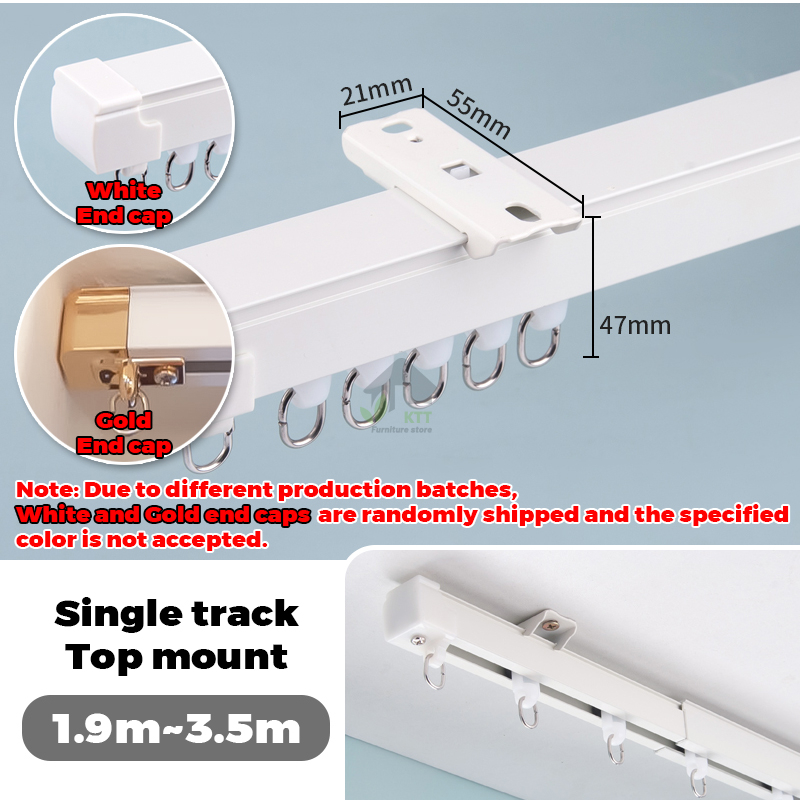 Curtain track rail Curtain rod extendable Adjustable Curtain Track ...