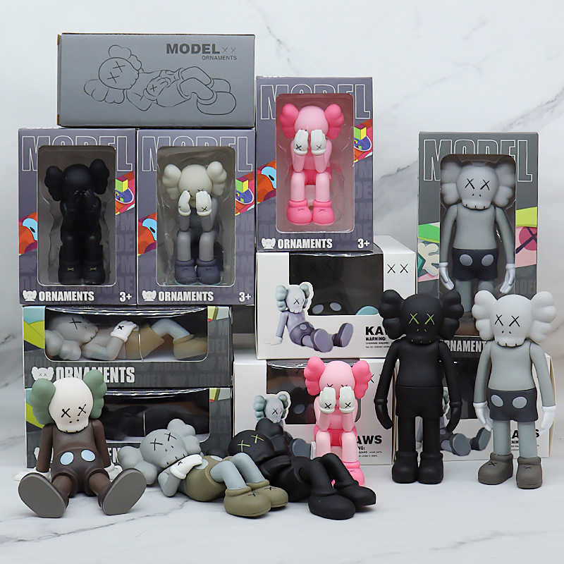 25 Style KAWS Anime Figure XX Eyes Lying Posture PVC Action Figures ...
