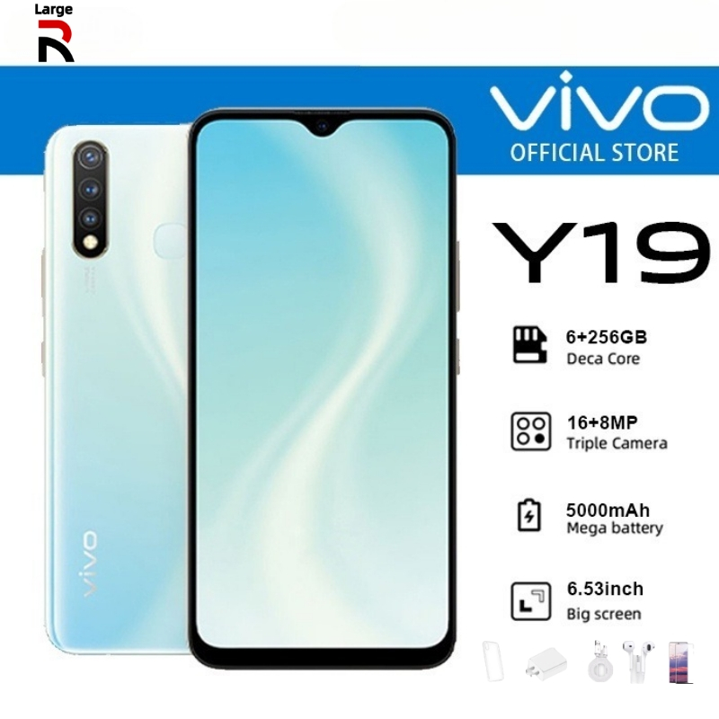 VIVO Y19 8GB RAM+256GB ROM Smartphone 100% Original 6.53 inch HD Full ...