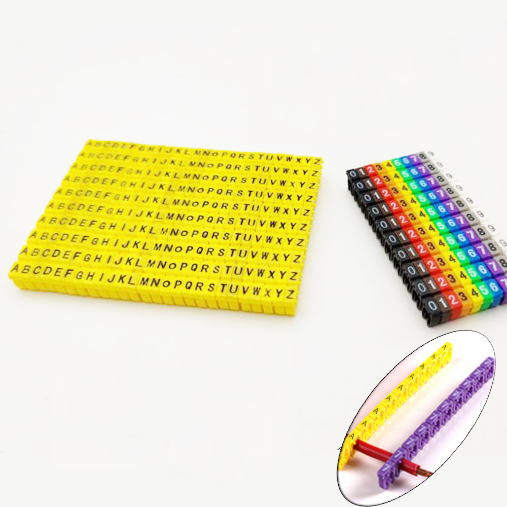 Wire Marker Tag Label Network Cable for Cat5e Cat6 Type Multicolor ...