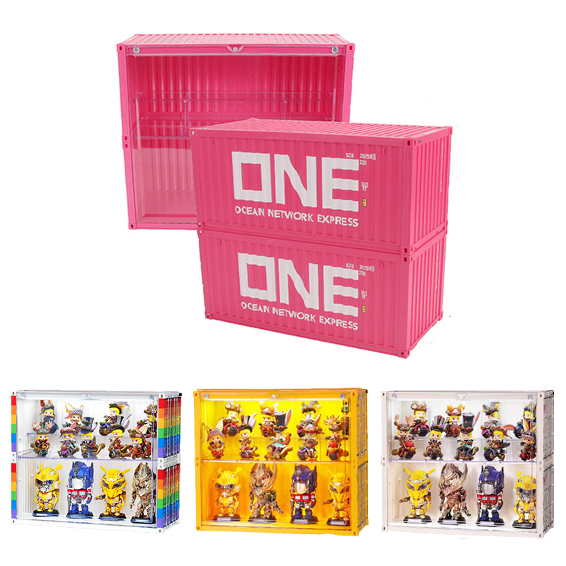 Toy Display Storage Box Figurine Display Case figure container storage ...