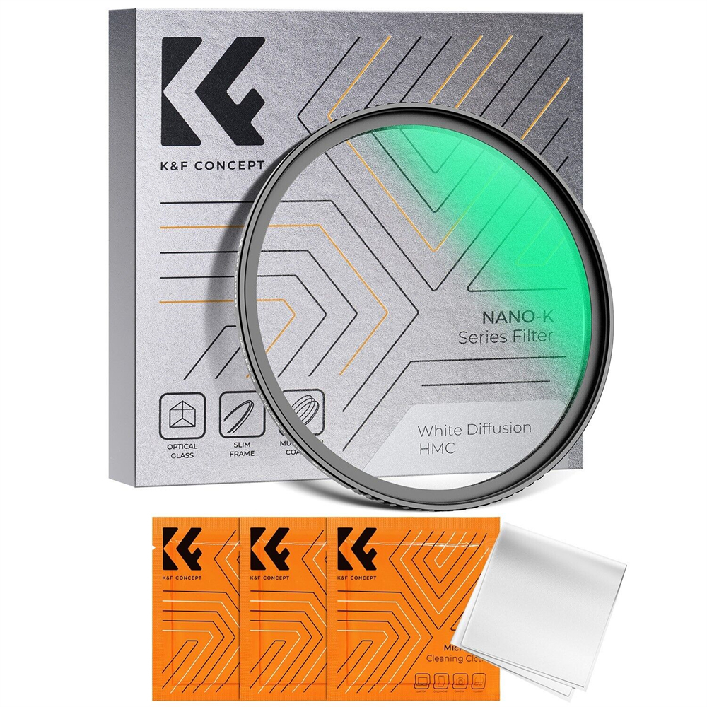 K&F Concept Nano-K 49-82mm White Pro Mist Filter for Portrait and ...