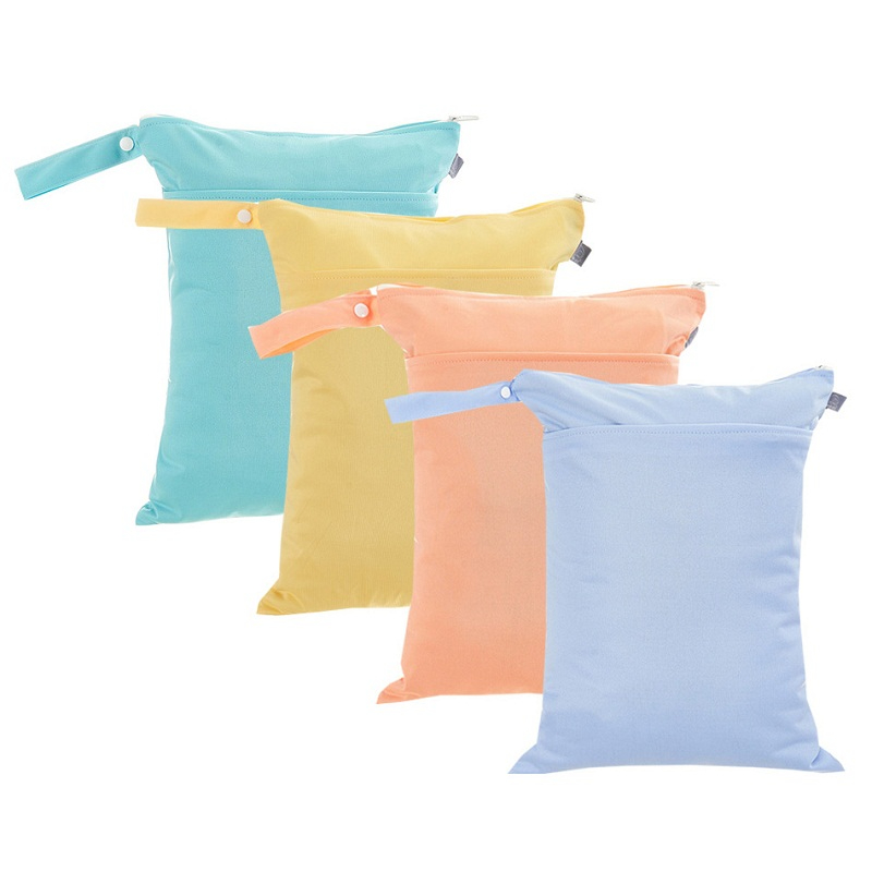Solid Color Wet Bag Large Size 30*40CM Diaper Bag Nappy bag Waterproof ...