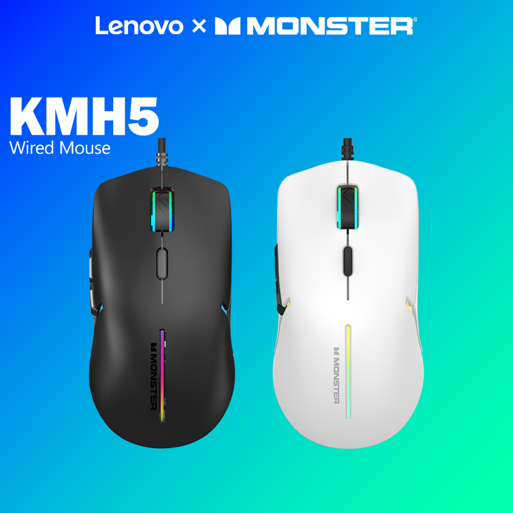 Monster KMH5 Wired Gaming Mouse Pro With RGB Lights DPI 800-10000 ...
