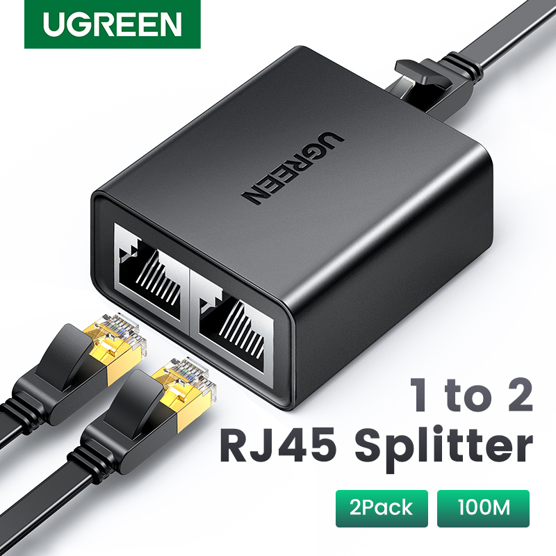 UGREEN RJ45 Splitter 1 to 2 Ethernet Adapter Internet Network Cable ...