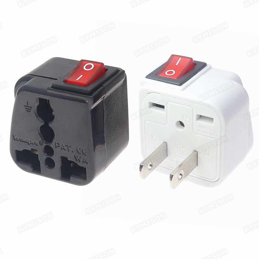 Wonpro America Converter, Universal to US Plug Splitter Travel Wall AC ...
