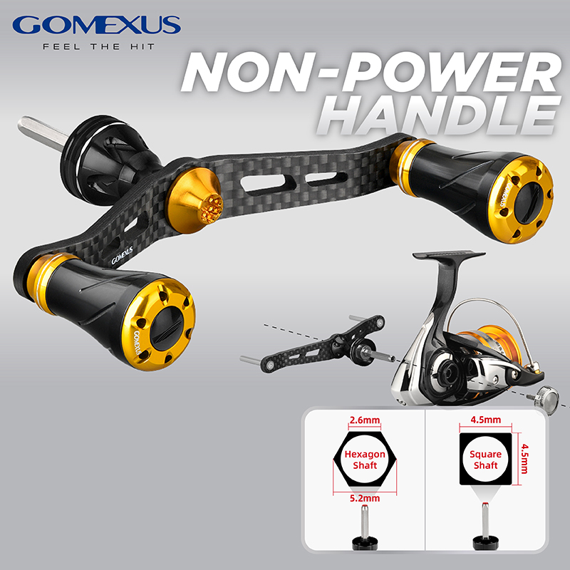 Gomexus 82-98mm Double Handle Carbon for Shimano Daiwa Abu Okuma Lock ...