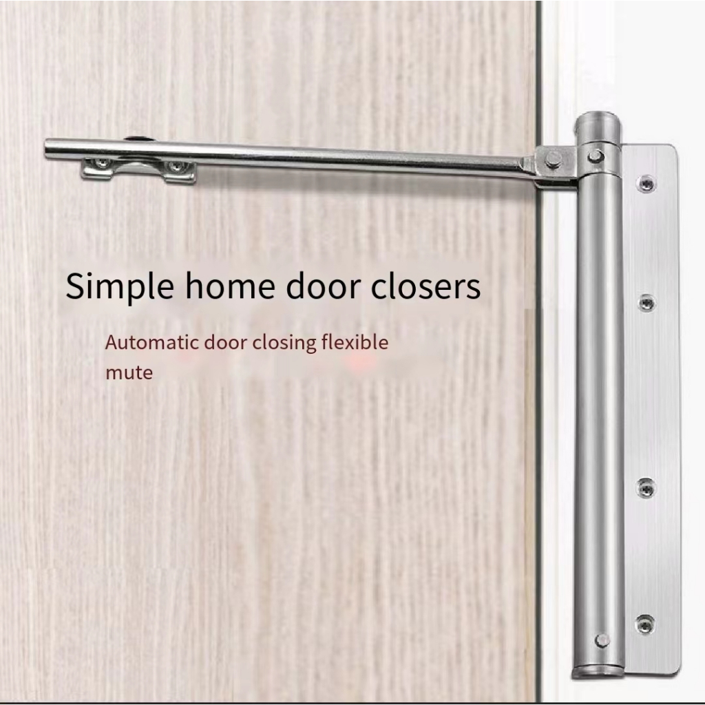 Home Automatic Door CloserSilent Closing Speed Adjustable No Need to ...