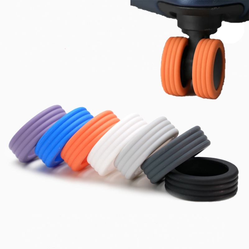 8pcs/50mm Trolley Case Silent Caster Cover Reduce Wheel Noise Luggage ...