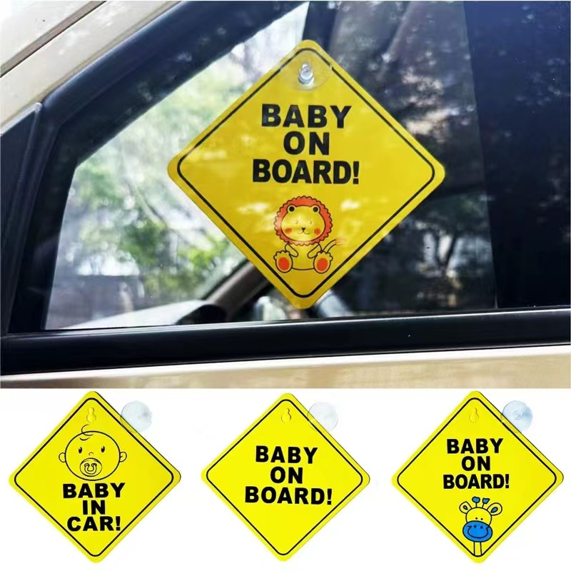 Baby On Board Car Sign Transport Signage Safe Reusable Waterproof Baby ...