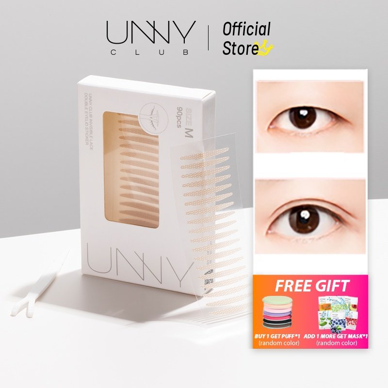 UNNY double eyelid sticker M lace seamless invisible female natural ...