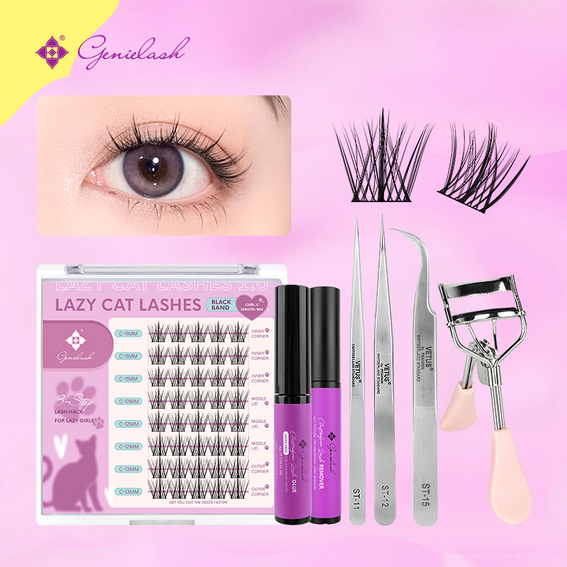 [Lazy Kit]Genielash Fairy Comic Lazy Cat Lashes Natural Realistic ...