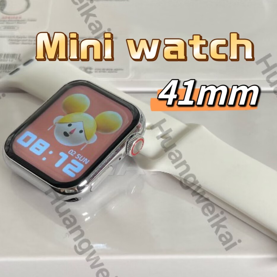 Smartwatch 41mm Stainless steel watch 8 mini edge with boot up logo ...