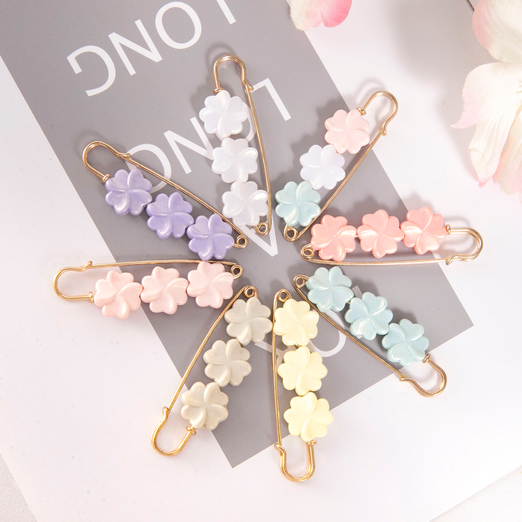 Korean Macaron cute windmill brooch Pin Muslimah Hijab Pin Kerongsang ...