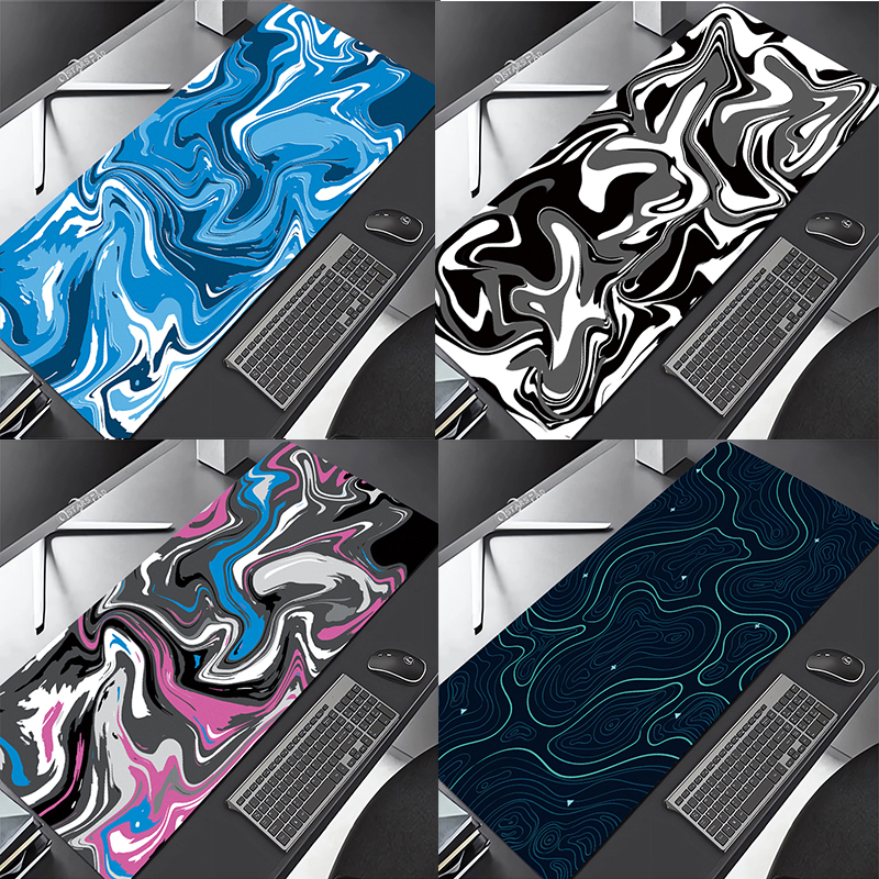 Liquid Computer Mouse Pad Gaming Mousepad Abstract Large 900x400mm ...