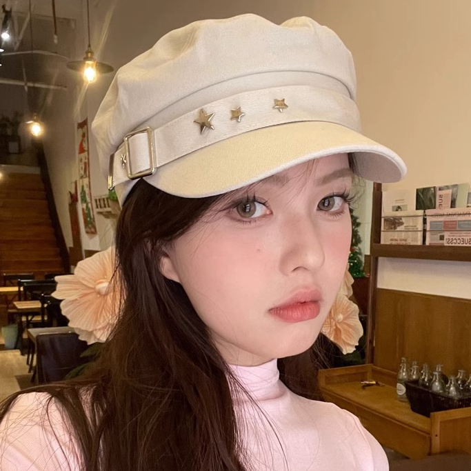 Retro Niche Star Elements Navy Hat Female Japanese Style y2k Hot Girl ...