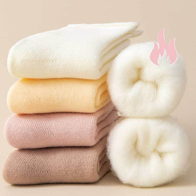 1 Pair Women Cashmere Socks，Winter Thickened Warm And Cold Resistant ...