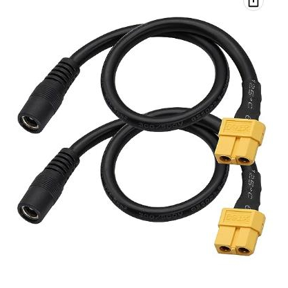 XT60 to DC Adapter Cable XT60 Bullet Connector Female to DC 5.5mm X 2 ...
