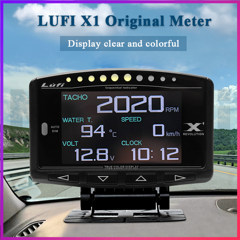 Lufi X1 OBD OBD2 Meter Car Smart Digital Multi Meter Digital Gauge ...