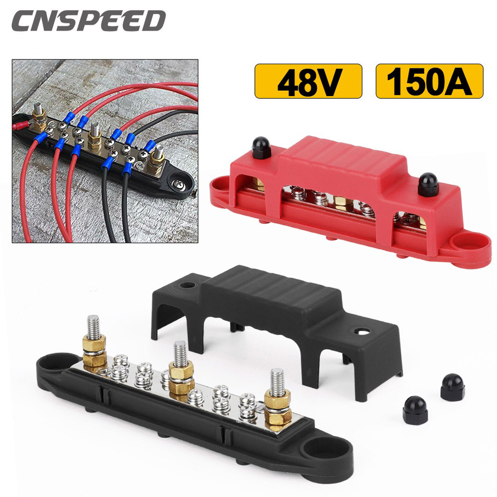 Heavy Duty 150A BusBar Block Power Distribution Terminal Block 10 ...