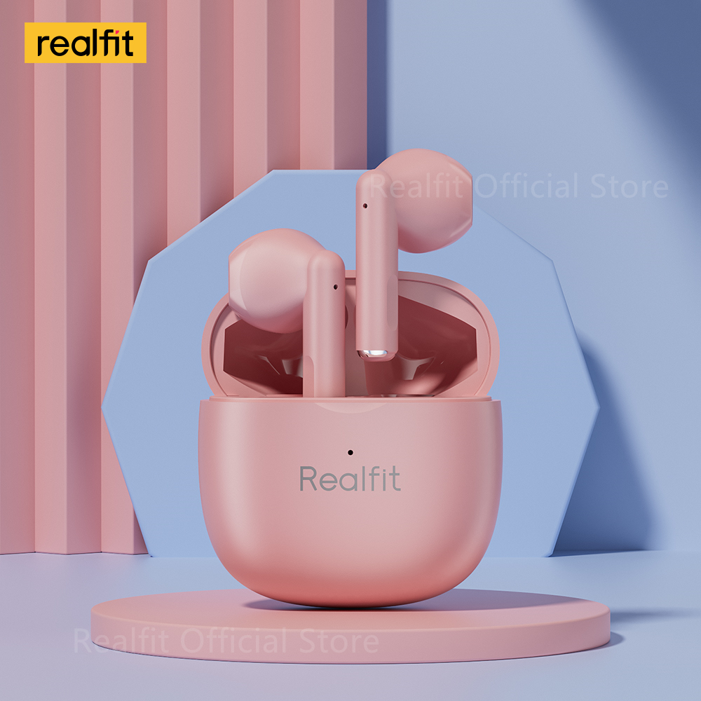 Realfit F1 Wireless Earbuds TWS Bluetooth 5.3 with Colorfull Cute Case ...